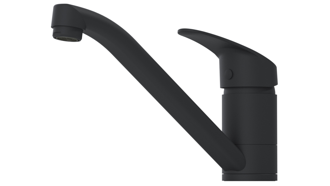 Oliveri London Single Lever Mixer - Matte Black | Harvey Norman