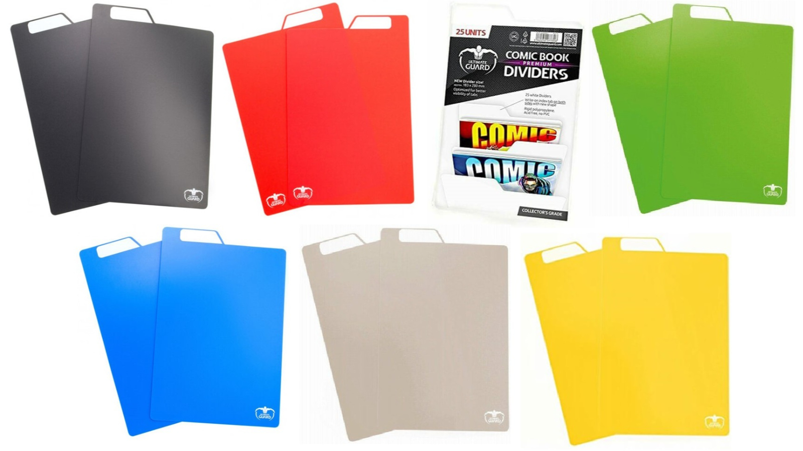 Ultimate Guard Pack of 25 Premium Comic Book Divider | Harvey Norman