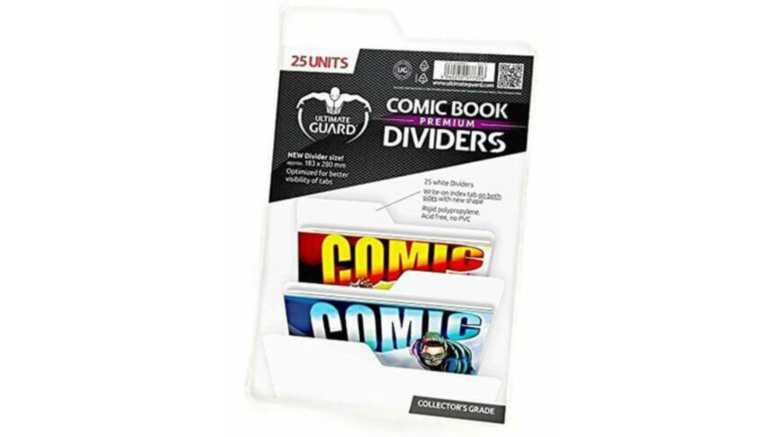 Ultimate Guard Pack of 25 Premium Comic Book Divider - White | Harvey ...