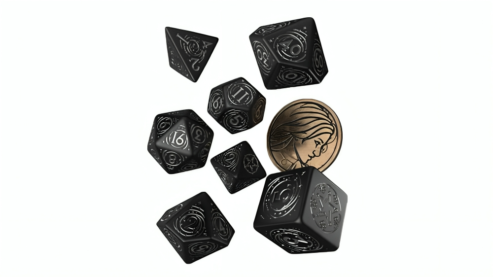 Q Workshop The Witcher Yennefer Dice Set - Obsidian Star | Harvey Norman