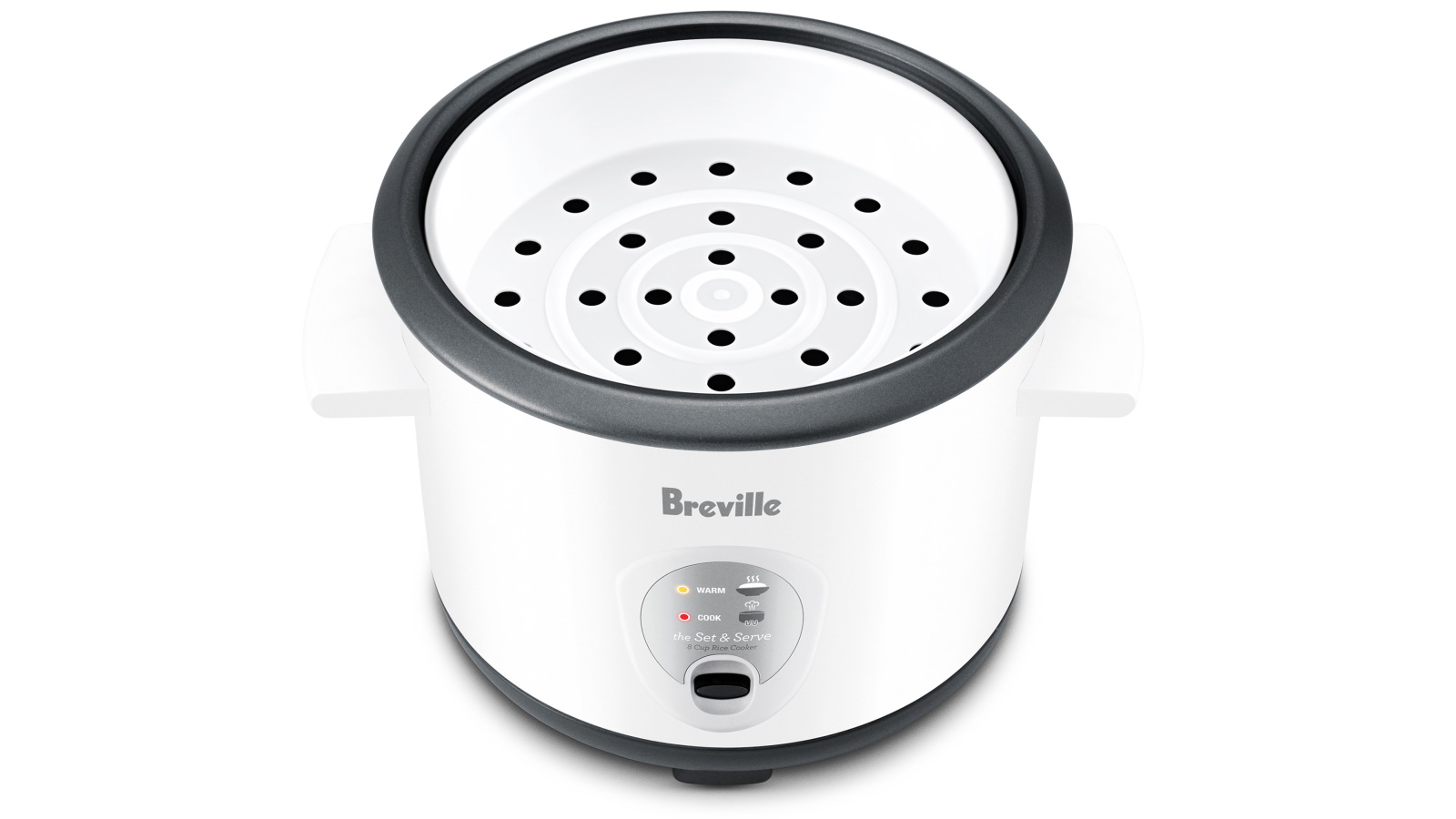 Breville the Set & Serve 8 Cup Rice Cooker & Steamer - White | Harvey ...