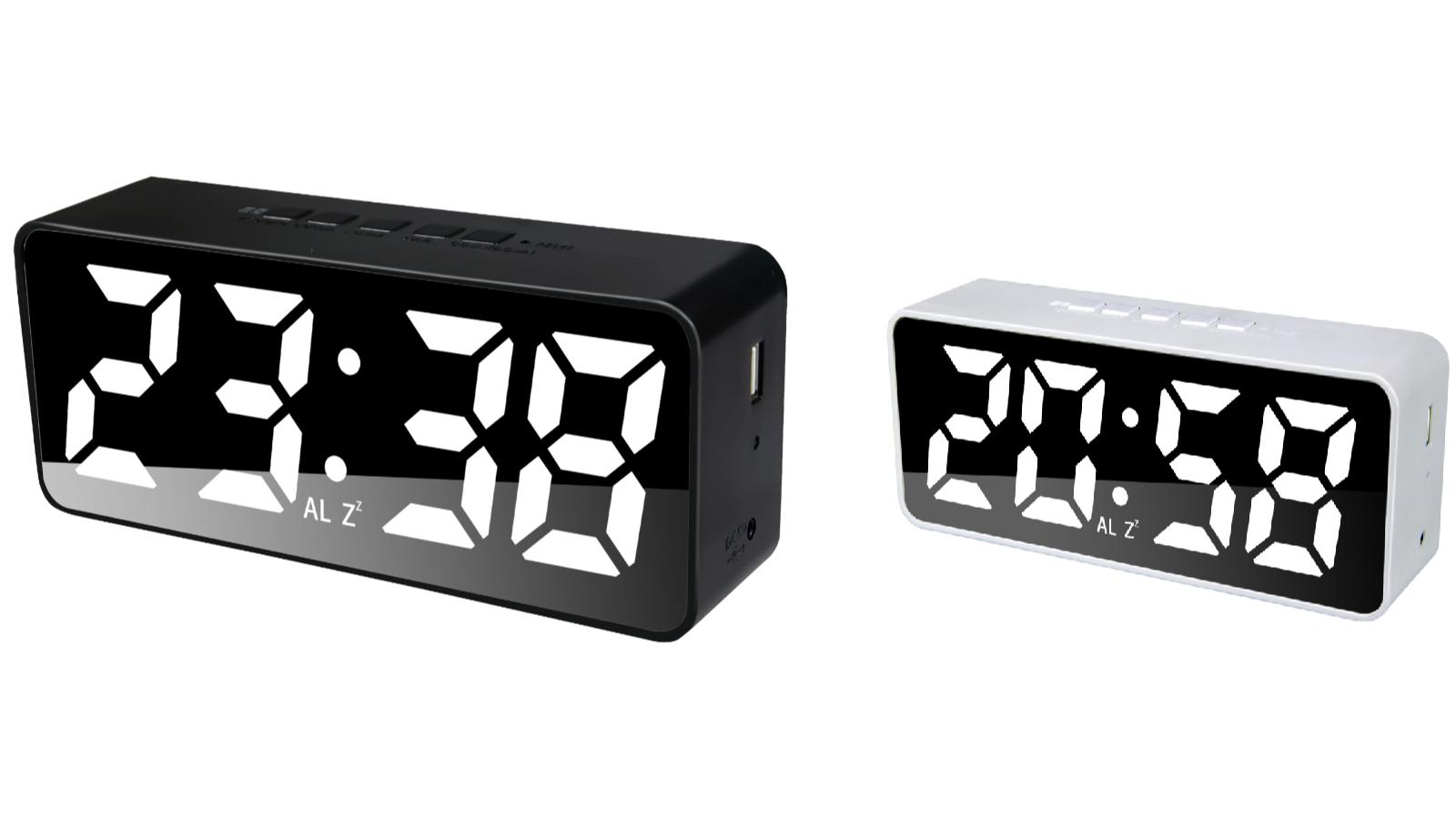 TODO LED APP Control Rechargeable Digital Alarm Clock | Harvey Norman