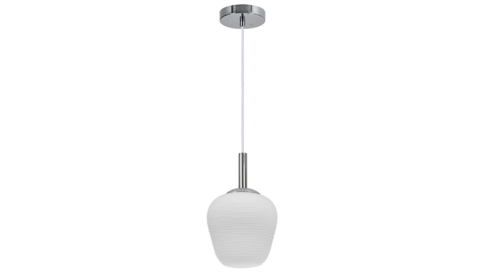 Luminea Lydia Glass Modern Elegant Pendant Light - White | Harvey Norman