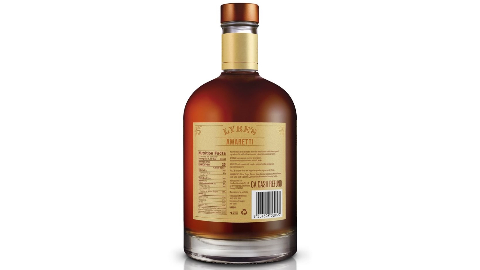 Lyre's Amaretti 700ml Non-Alcoholic Spirit - Amaretto Style | Harvey Norman