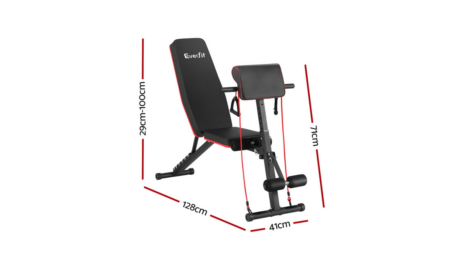 Everfit Preacher Curl Bench Press Dumbbell Stool 260kg Adjustable ...