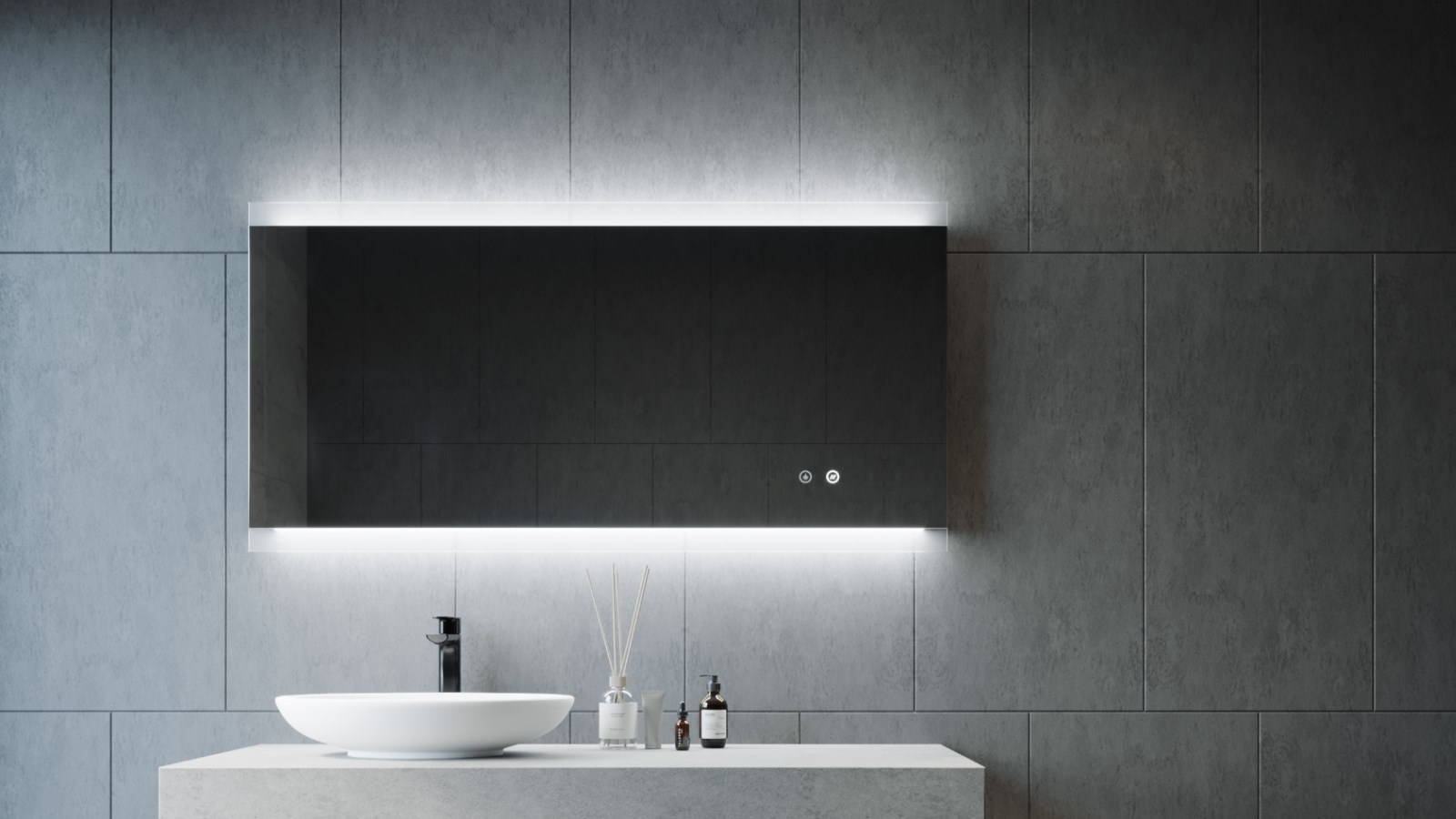 Remer Miro 1800mm Backlit LED Mirror with Demister | Harvey Norman