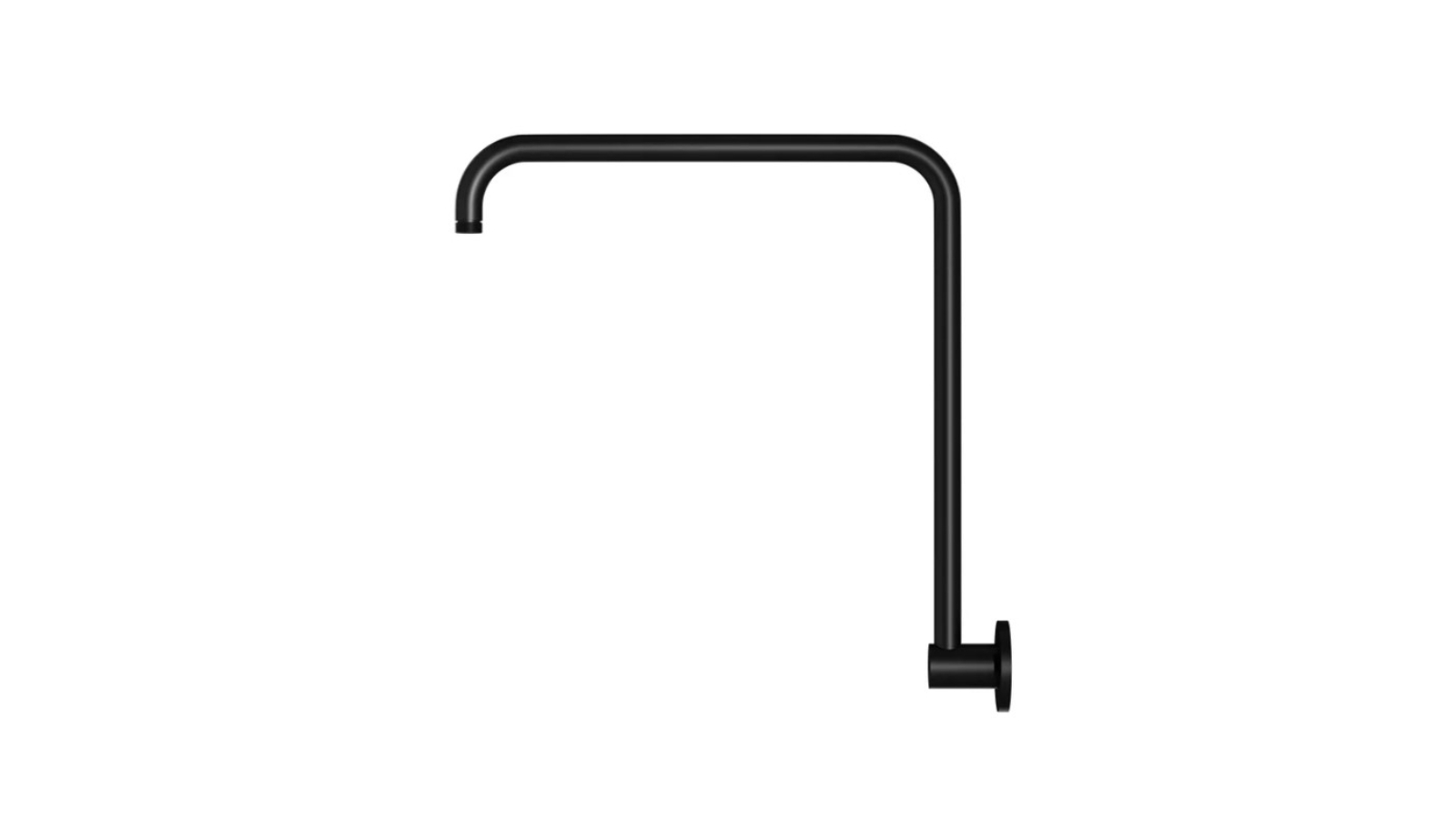 Meir High Rise Shower Arm - Matte Black | Harvey Norman