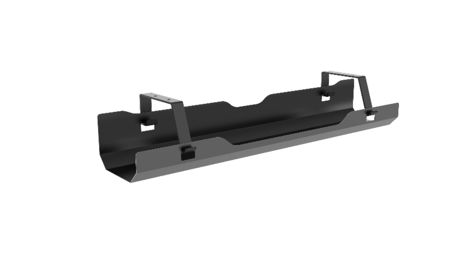 Brateck Under-Desk Cable Management Tray - 600x135x108mm - Black ...