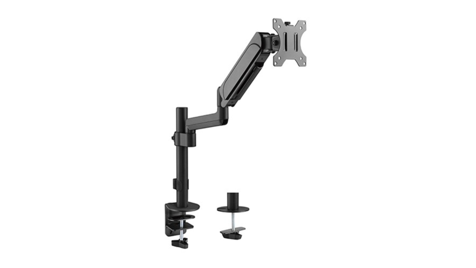 Brateck Single Monitor Pole-Mounted Monitor Arm - 17 to 32 inch ...