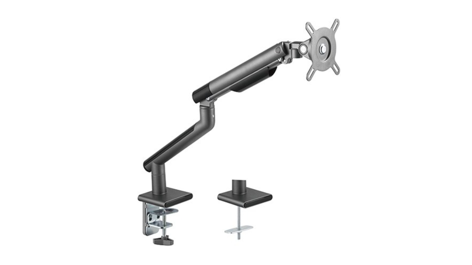Brateck Space Grey Single Monitor Spring-Assisted Monitor Arm - 17 to ...