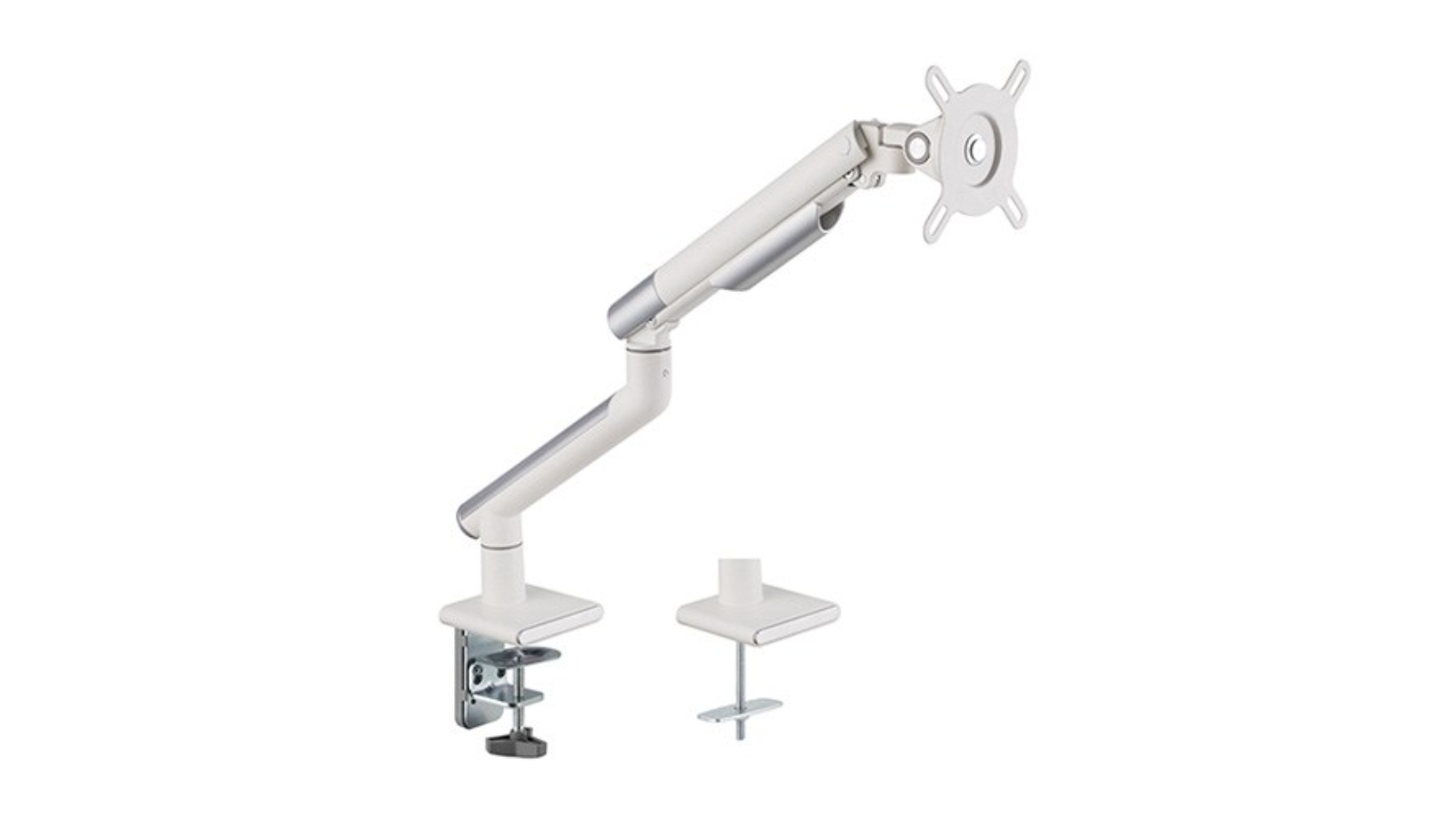 Brateck White Single Monitor Spring-Assisted Monitor Arm - 17 to 32 ...
