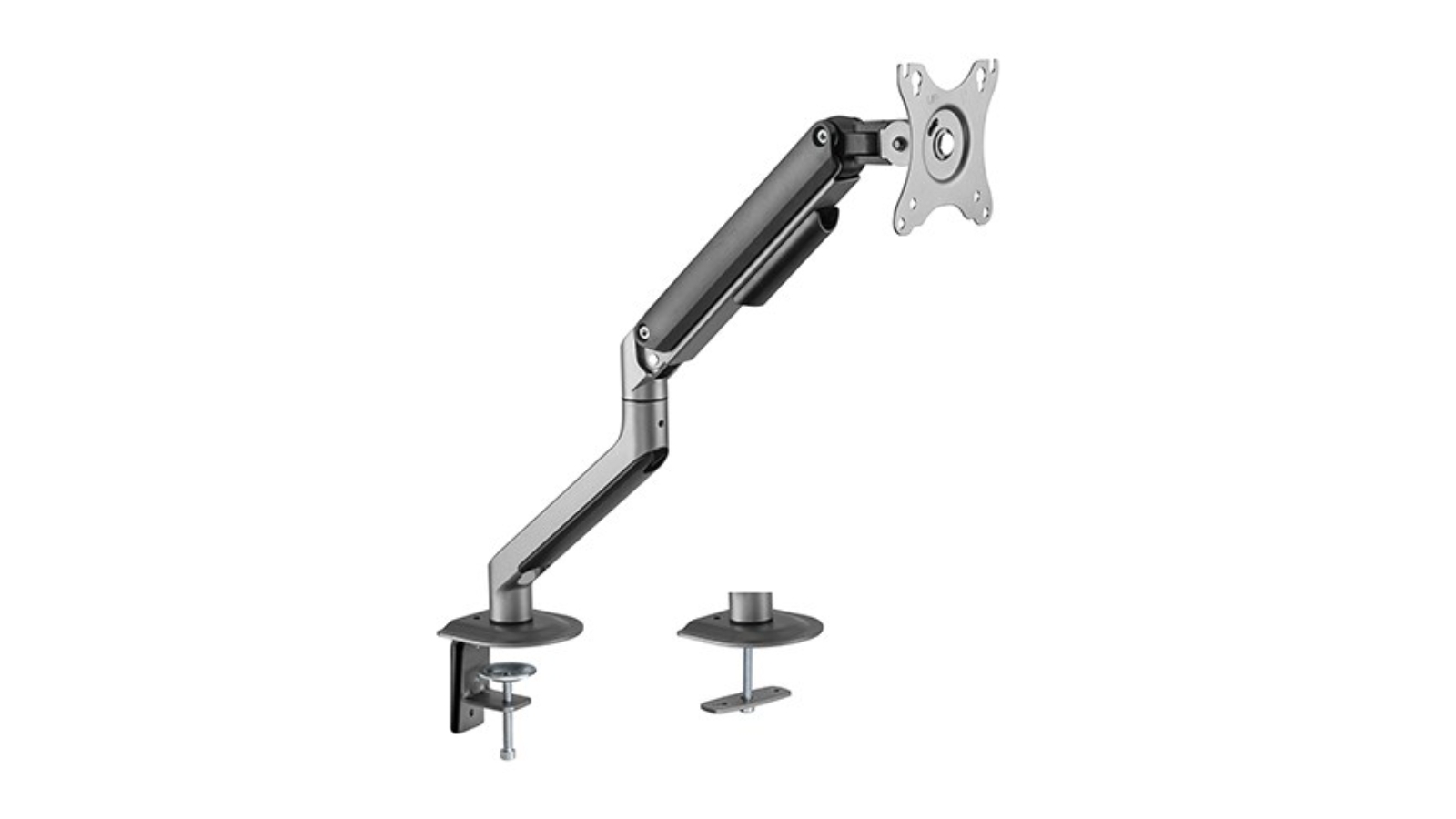 Brateck Space Grey Single Spring-Assisted Monitor Arm - 17 to 32 inch ...