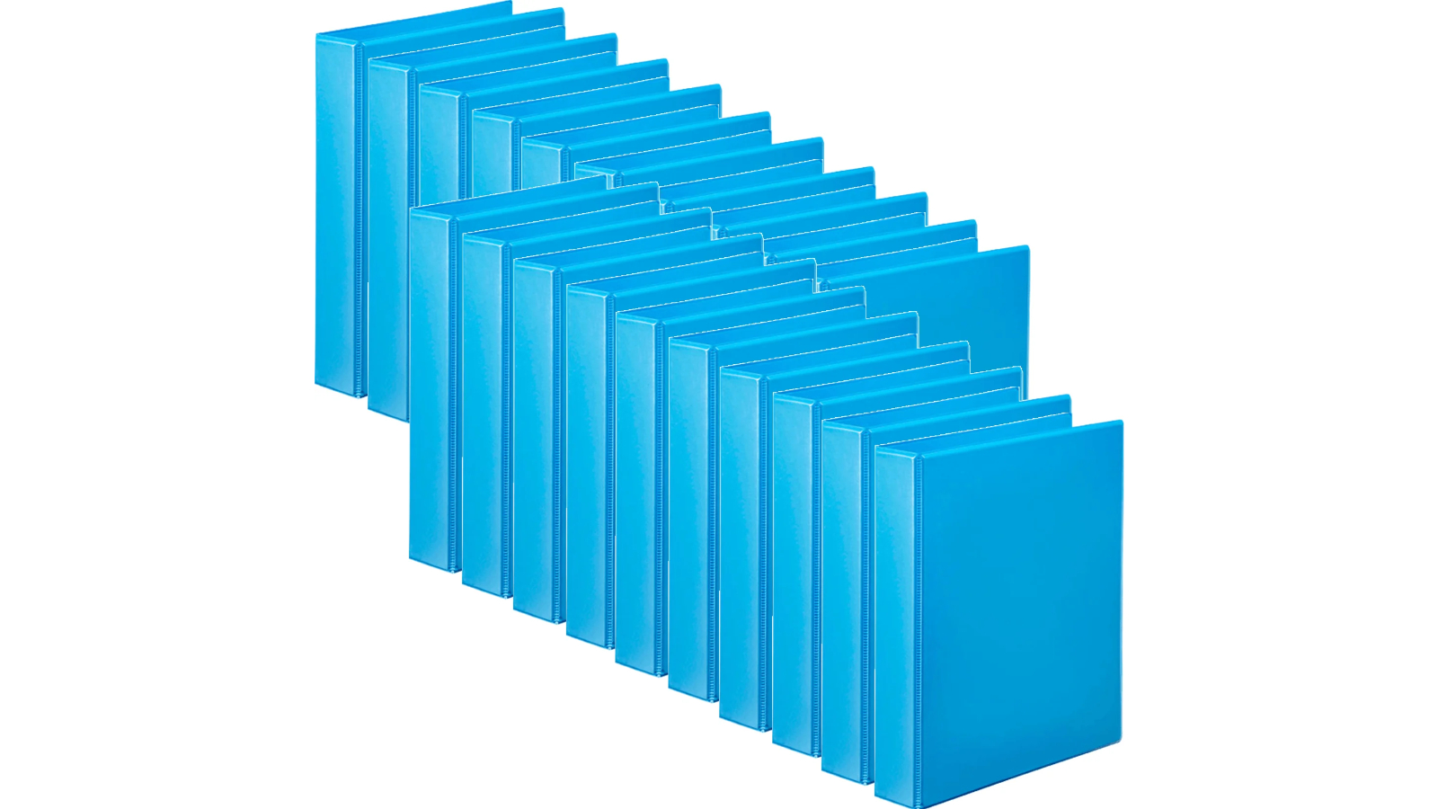 Marbig Pack of 20 2.5cm Clear View Insert 2D Ring Binder Folder - Marine Blue | Harvey Norman