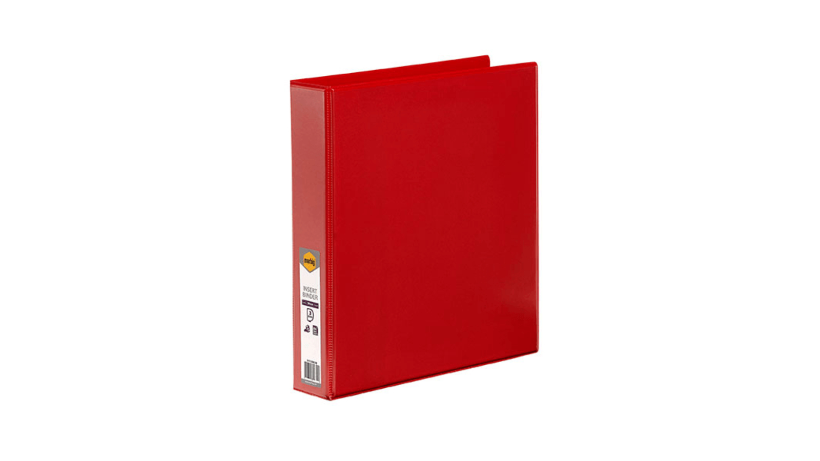 Marbig Box 12 A4 3D 3.8cm Clear View Insert Ring Binder Folder - Red ...