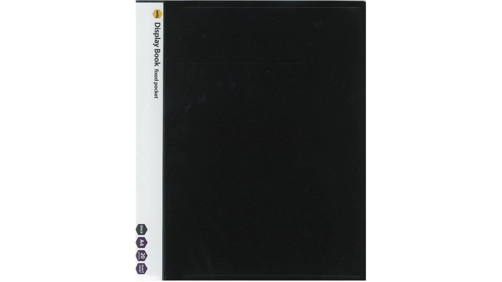 Marbig 20 Pocket A4 Display Book - Black | Harvey Norman