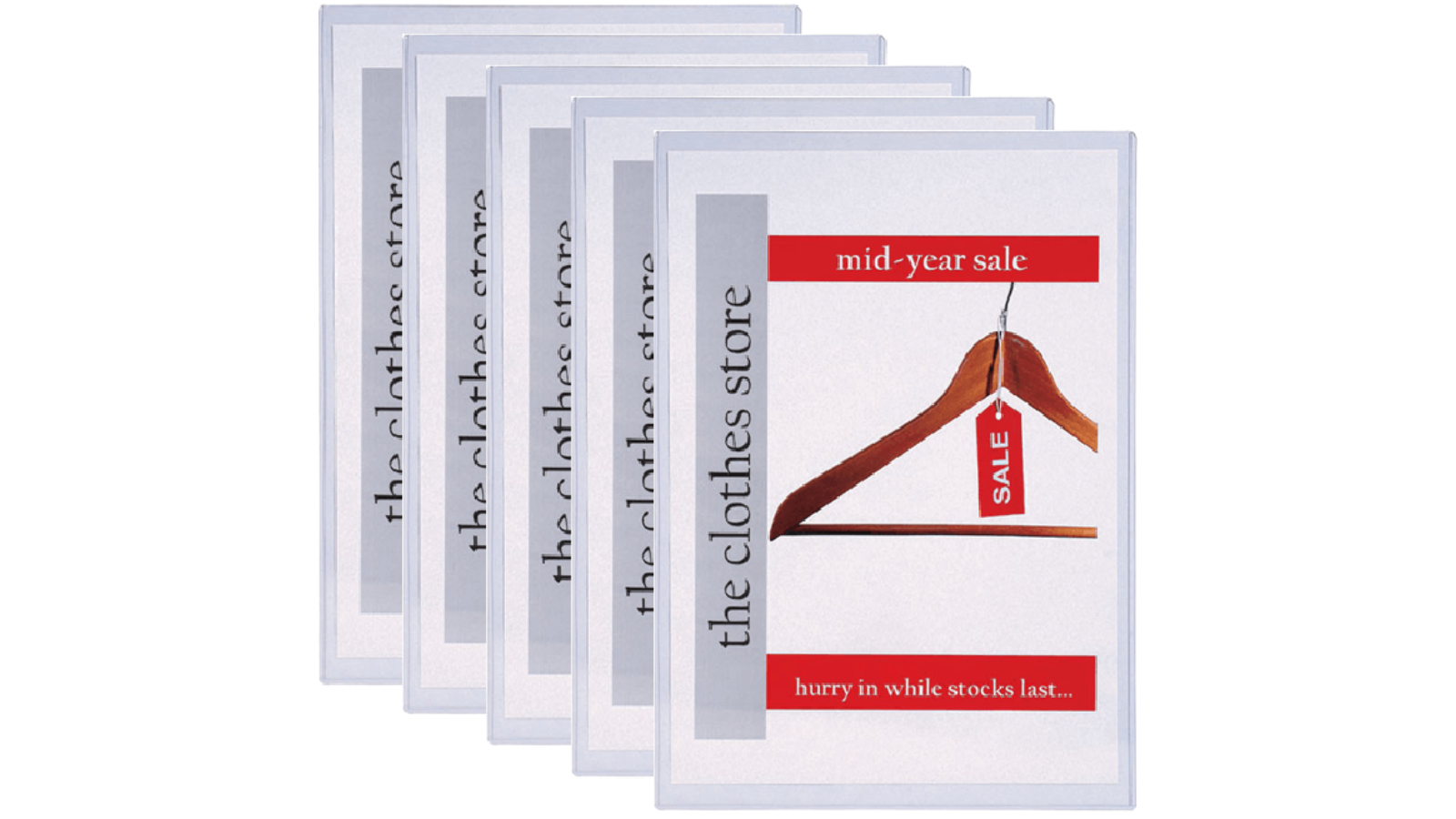 Marbig Pack of 5 PVC Heavy Duty Document Protector A3 - Clear | Harvey ...