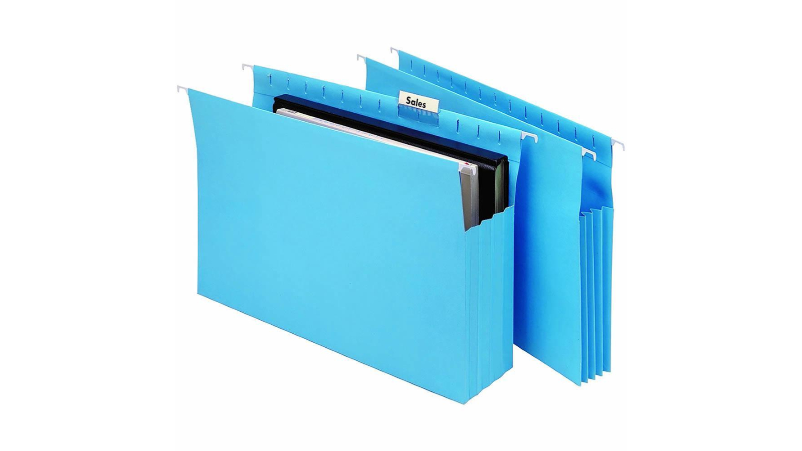 Marbig Pack of 20 Expanding Suspension Files Foolscap - Blue | Harvey ...