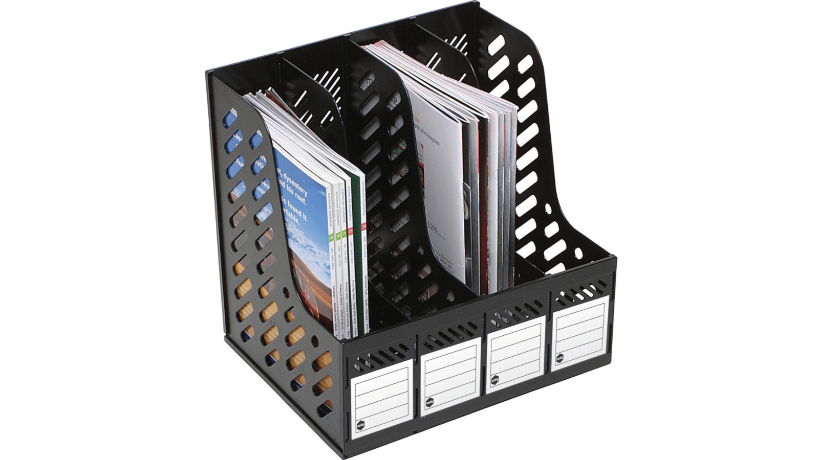 Marbig 4 Section Magazine Book Rack | Harvey Norman