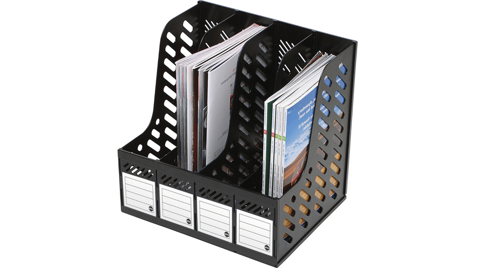 Marbig 4 Section Magazine Book Rack | Harvey Norman
