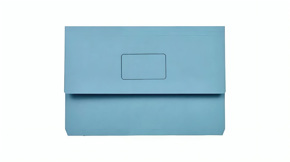 Marbig Pack of 50 Slimpick Document Wallet Foolscap - Blue | Harvey Norman