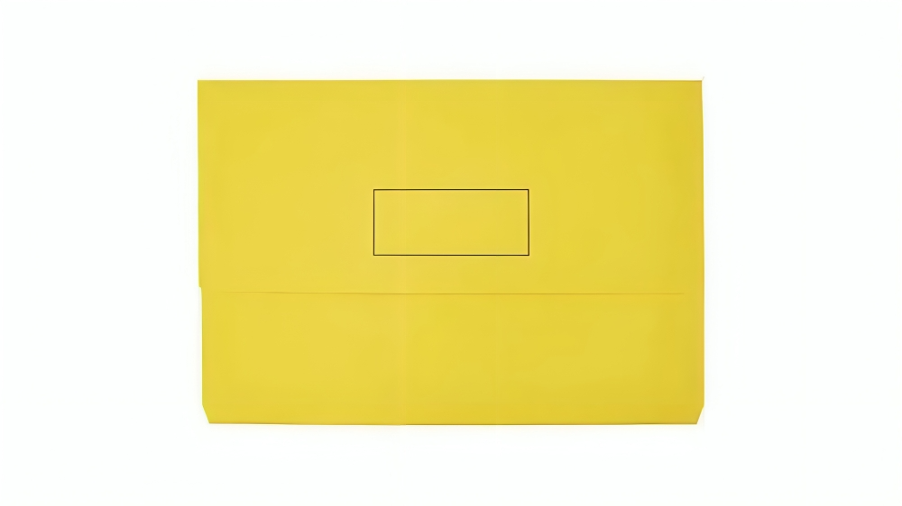 Marbig Pack of 50 Slimpick Document Wallet Foolscap - Yellow | Harvey ...