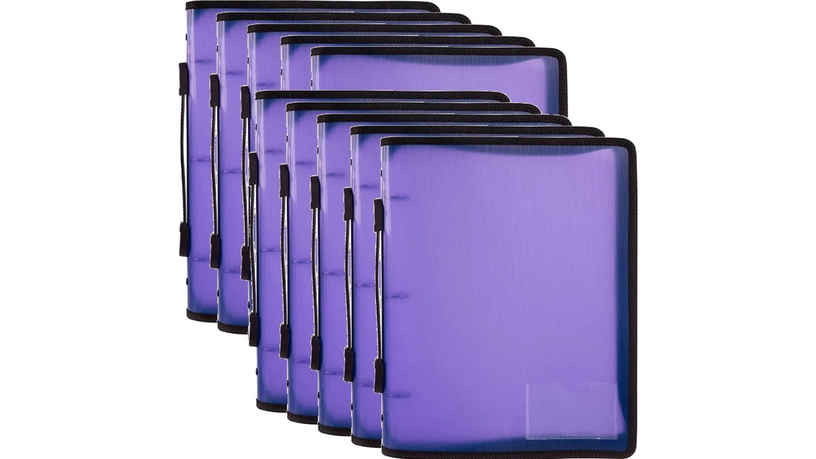Marbig Zipper Pack of 10 A4 Binder Folder with Handle - Purple | Harvey ...