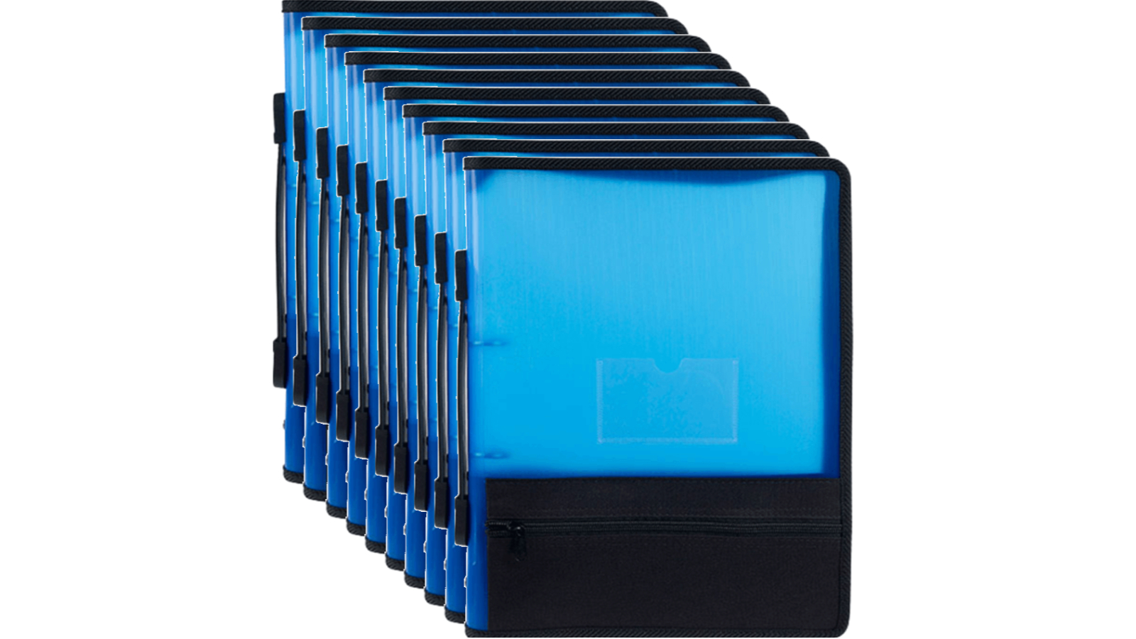 Marbig Pack of 10 Zipper Binder Folder with 2.5cm A4 2O Ring Storage ...