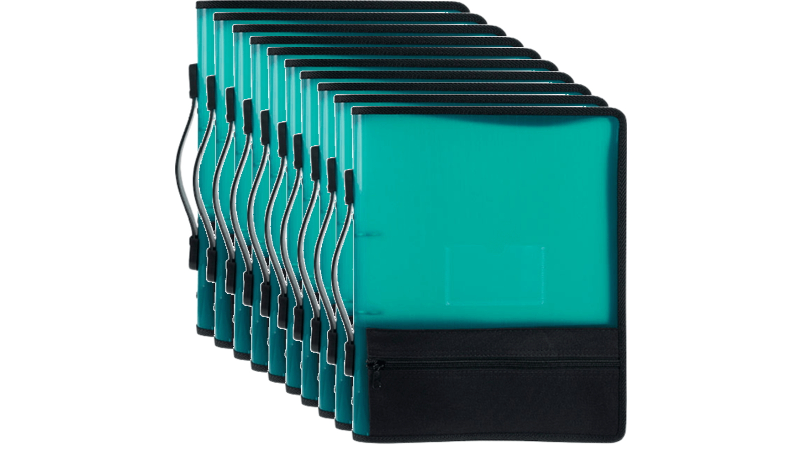 Marbig Pack of 10 Zipper Binder Folder with 2.5cm A4 2O Ring Storage ...