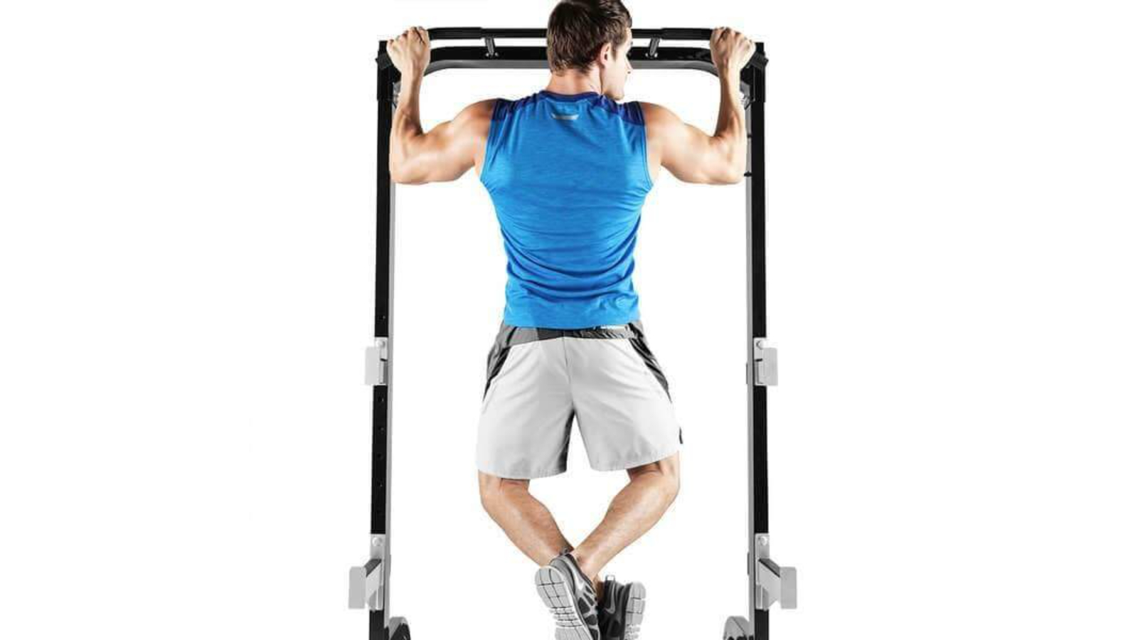 Marcy Half Cage Squat Rack Bench Press Pull Up Station with Weight ...