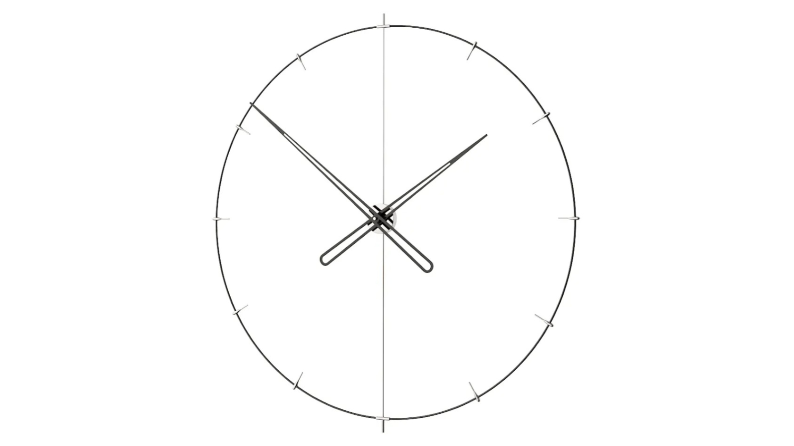 Mclocks 110 Massive Indicator Wall Clock - Chrome | Harvey Norman