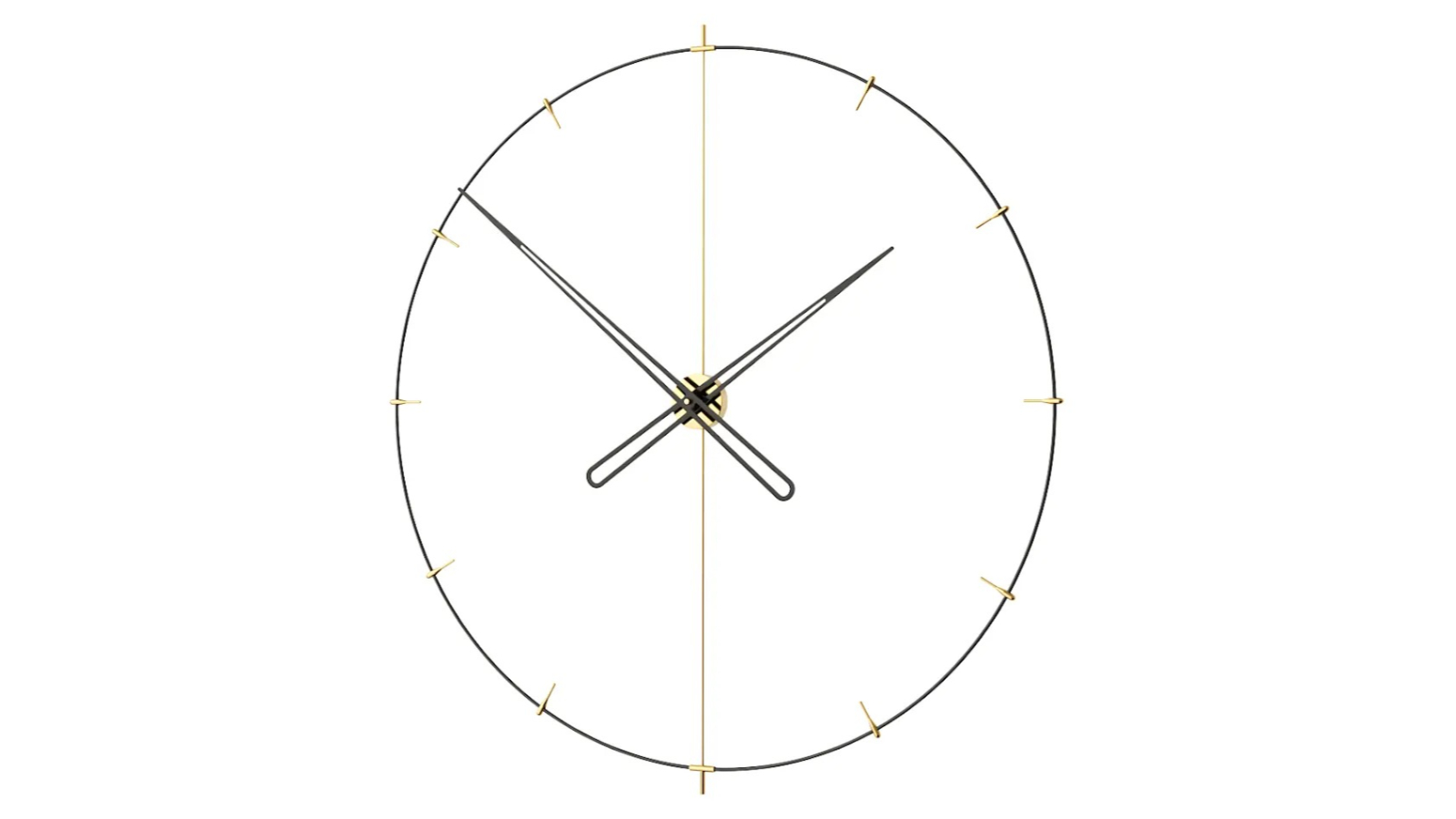 Mclocks 110 Massive Indicator Wall Clock - Gold | Harvey Norman