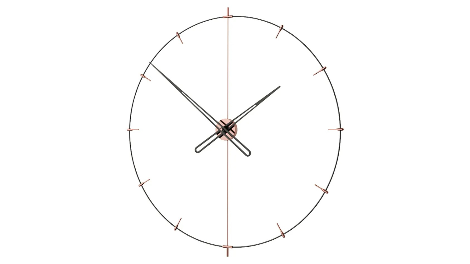 Mclocks 90 Massive Indicator Wall Clock - Rose Gold | Harvey Norman