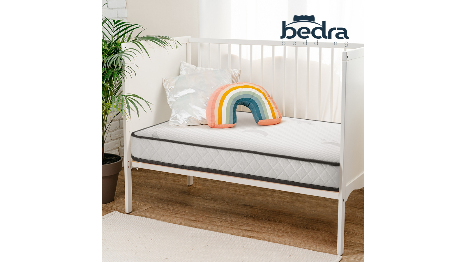 Bedra Bedding Baby Cot Reversible Bonnel Spring Foam Mattress 13cm Harvey Norman