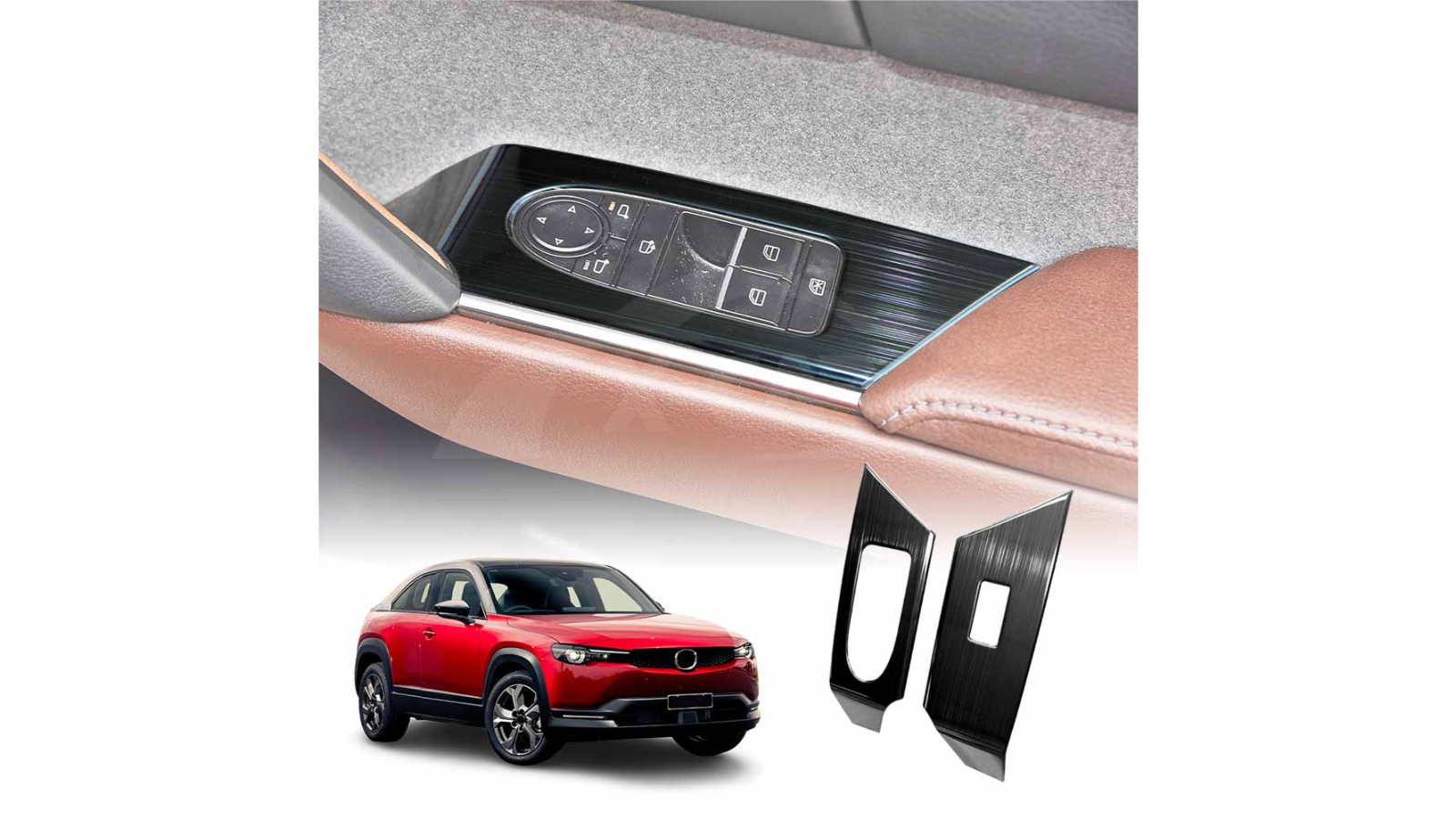 X-CAR Window Panel Trim Cover Protector for Mazda MX-30 MX30 2021-2024 ...