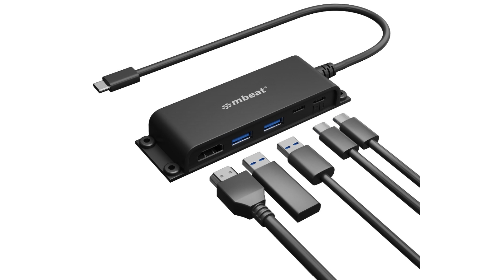 MBeat Mountable 5-Port USB-C Hub | Harvey Norman