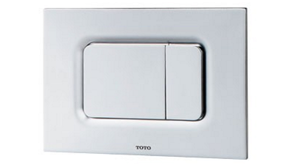 TOTO ABS Dual Flush Panel - Matte Silver | Harvey Norman