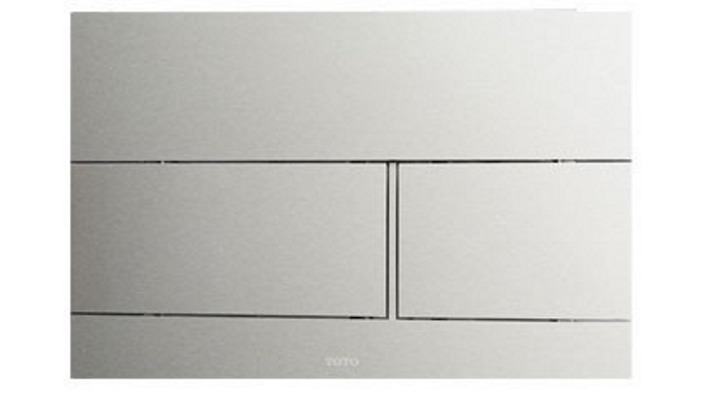 TOTO Square Button Dual Flush Panel - Stainless Steel | Harvey Norman