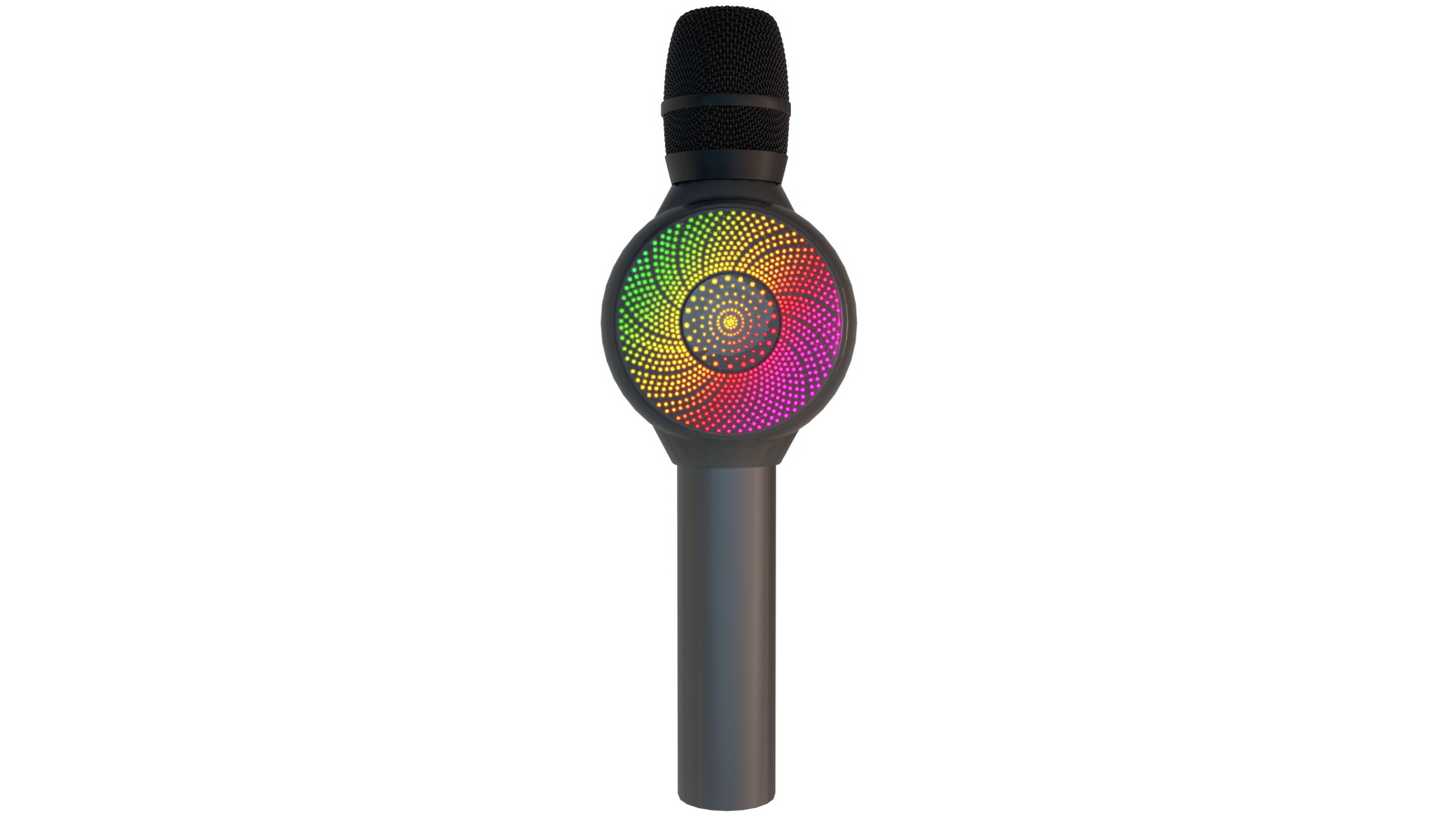 Laser Karaoke Microphone with LED Lights - Black | Harvey Norman