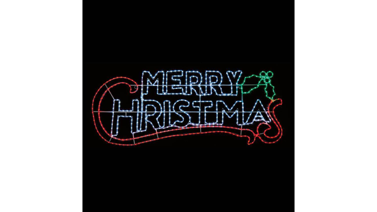 Hisen Giant LED Merry Christmas Light Sign - 200 x 80cm | Harvey Norman