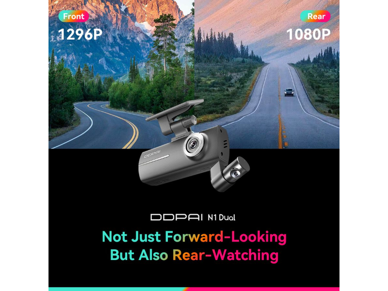 DDPAI N1 Dual Channel Car Dash Camera | Harvey Norman