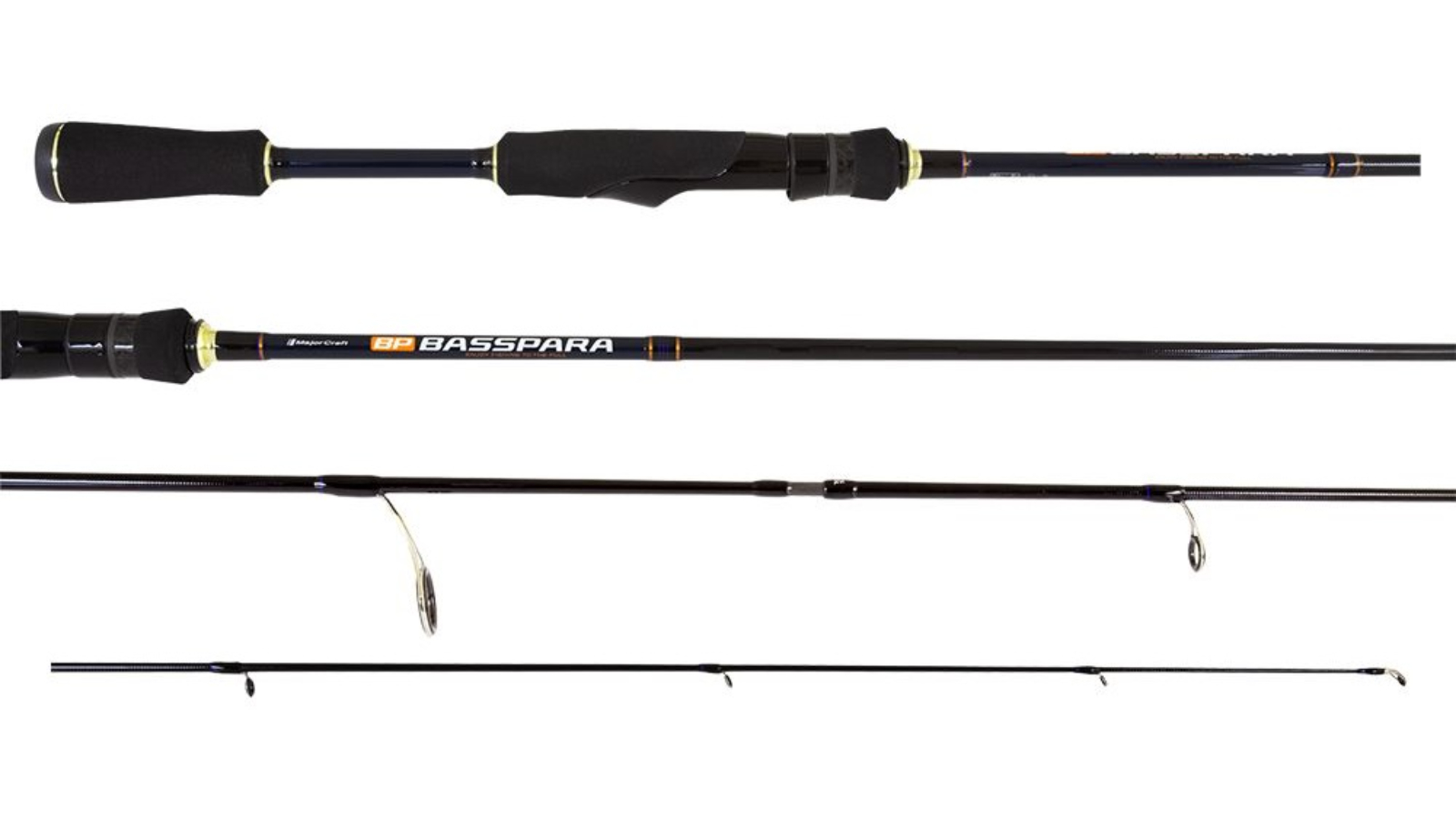 MajorCraft 2 Piece BassPara X Spinning Fast Carbon Fishing Rod - 7ft ...