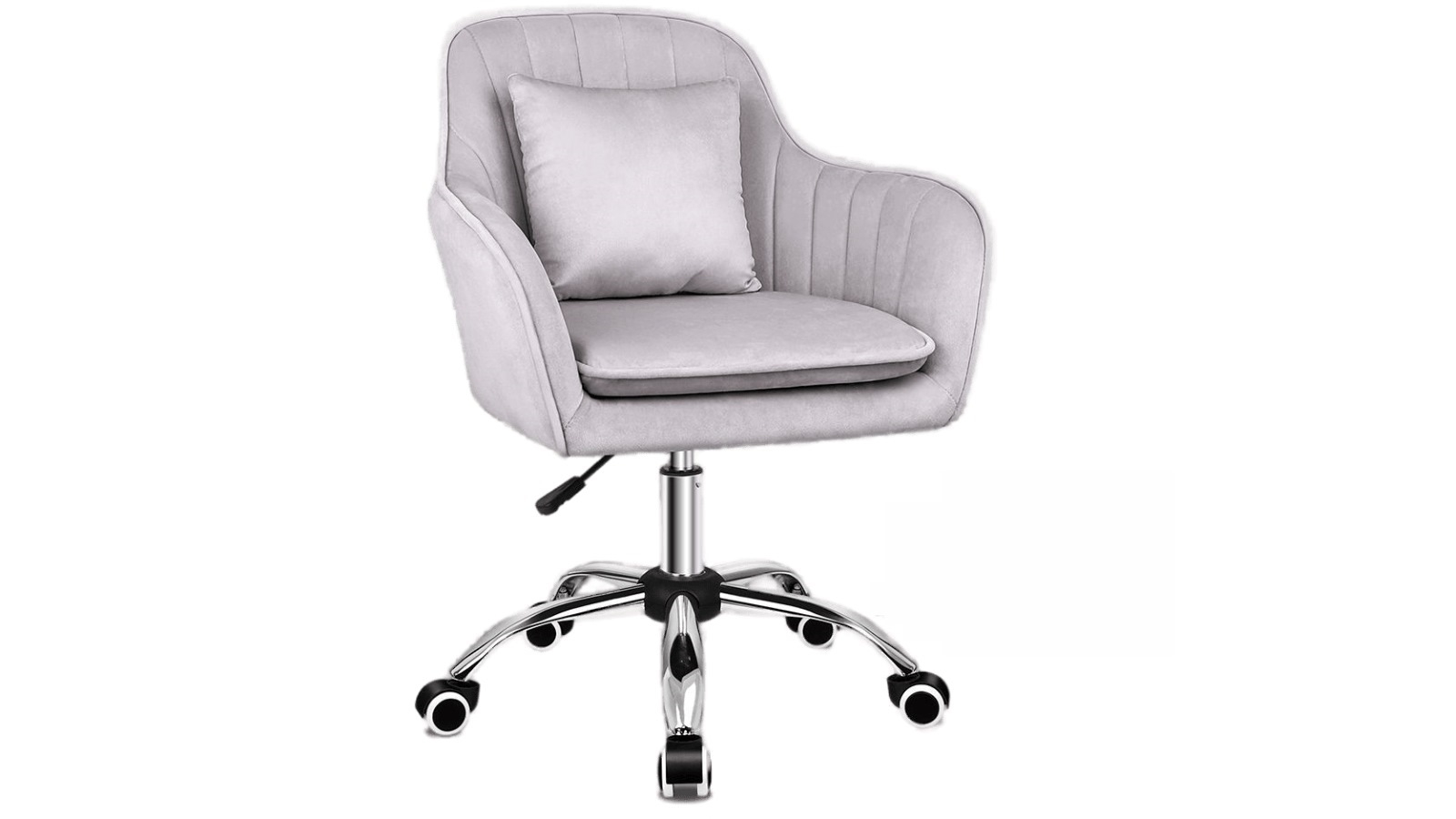ALFORDSON Velvet Office Chair Orla Grey | Harvey Norman