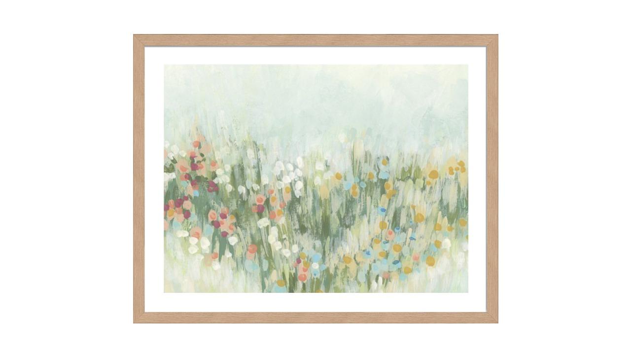 La Grolla Meadow Melody I Natural Frame Wall Art - 96 x 76cm | Harvey ...