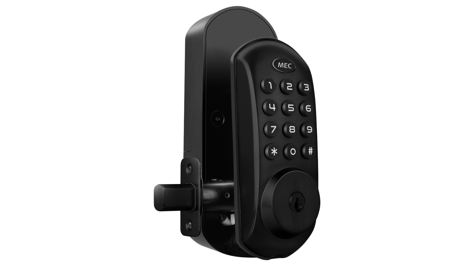 MEC Digital Motorised 20 User Codes Smart Lock Backlit Keypad - Matte ...