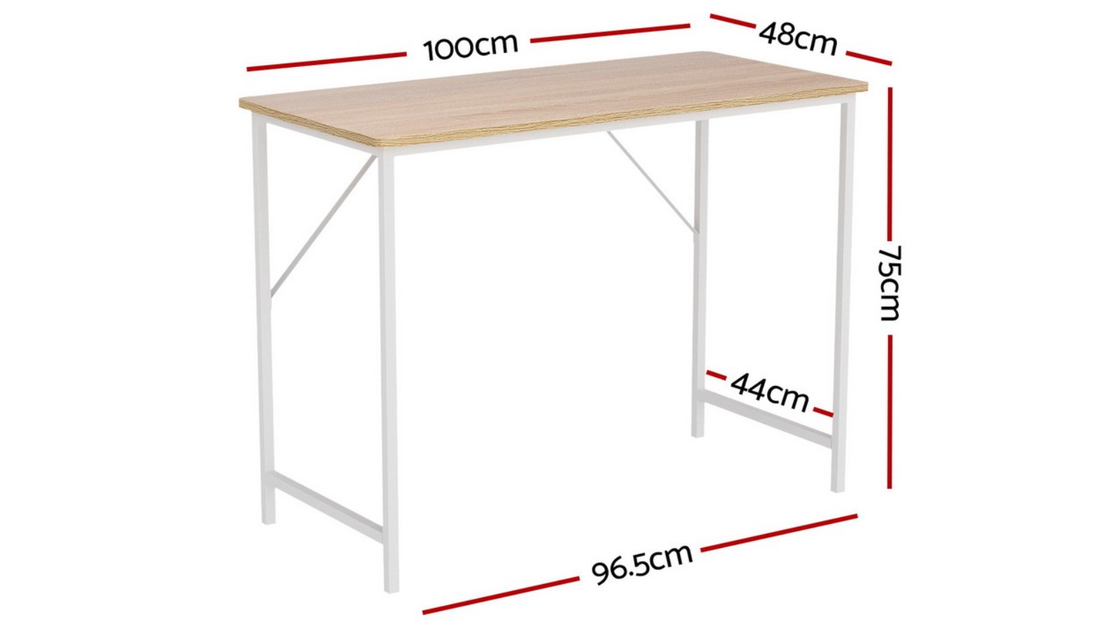 Artiss 100cm Computer Desk - Oak | Harvey Norman