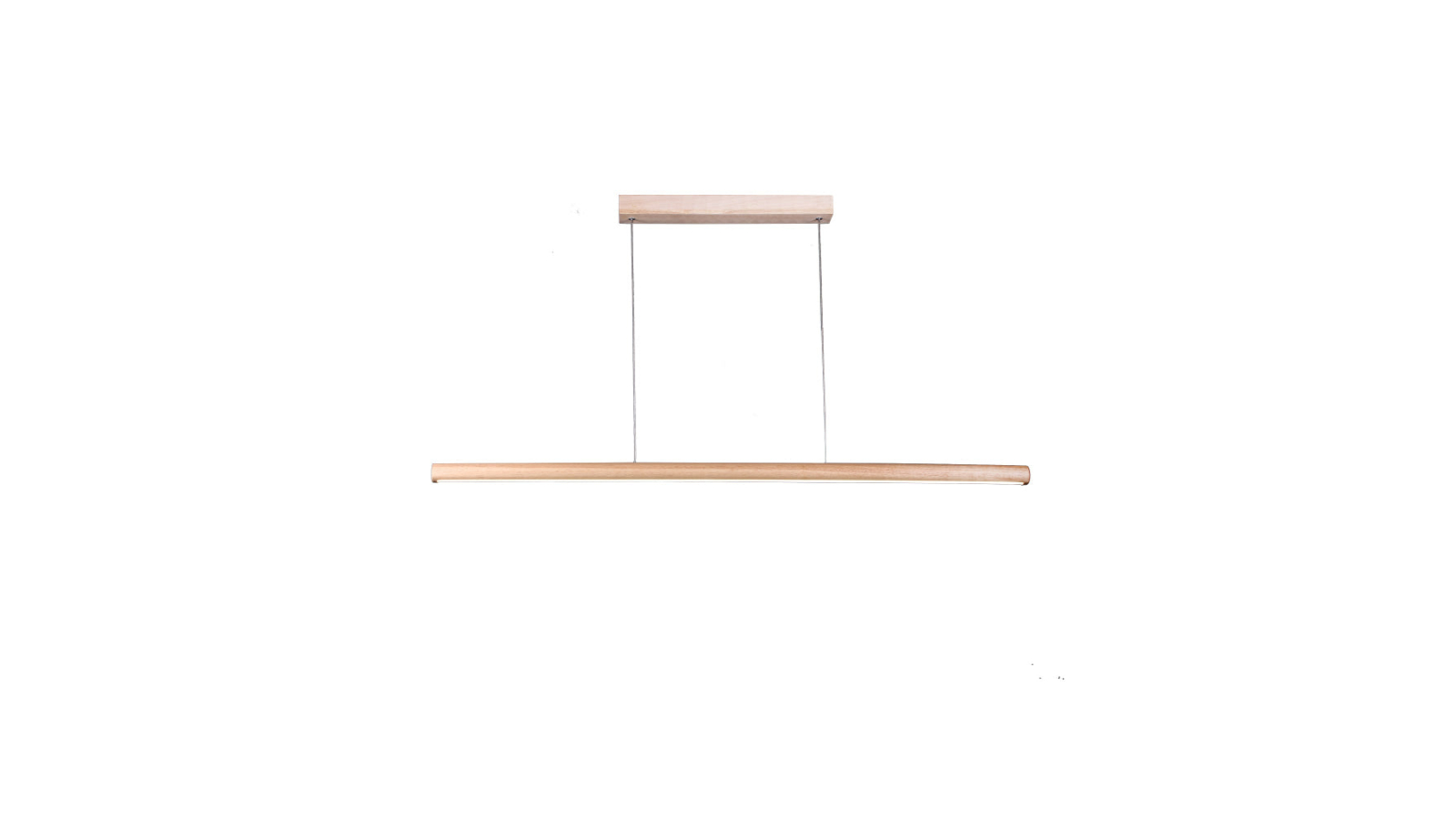 Luminea Meya Small Modern Sleek CCT LED Hanging Pendant Light - Natural ...
