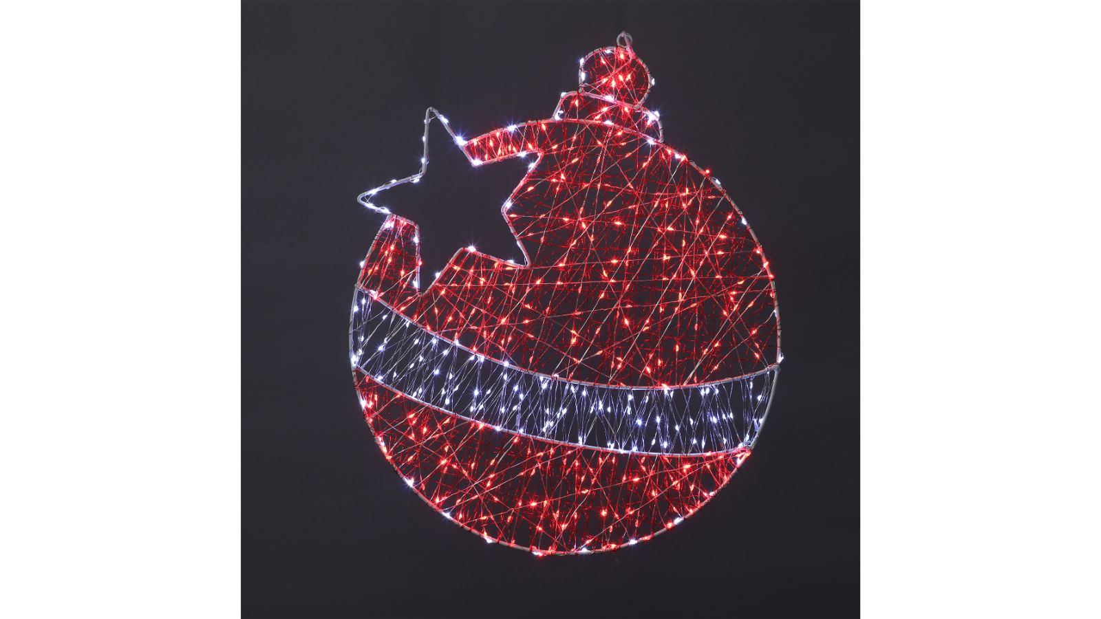 Lexi Lighting Outdoor Micr-LED Christmas Bauble Silhouette | Harvey Norman