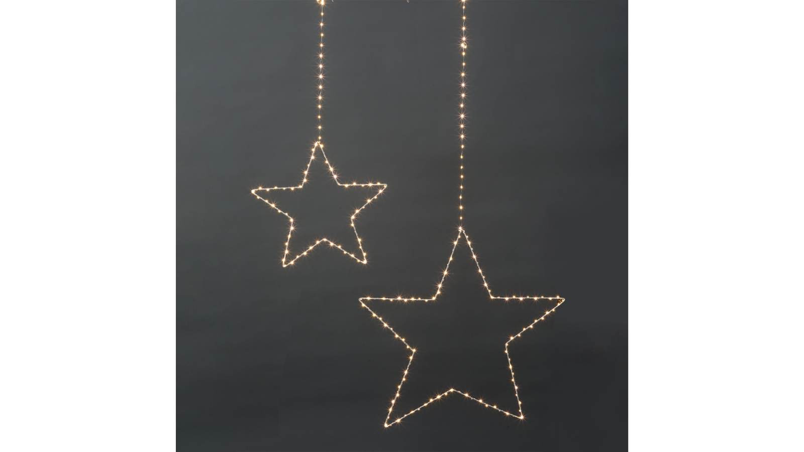 Lexi Lighting 2D Outdoor Hanging Star Light Duo | Harvey Norman