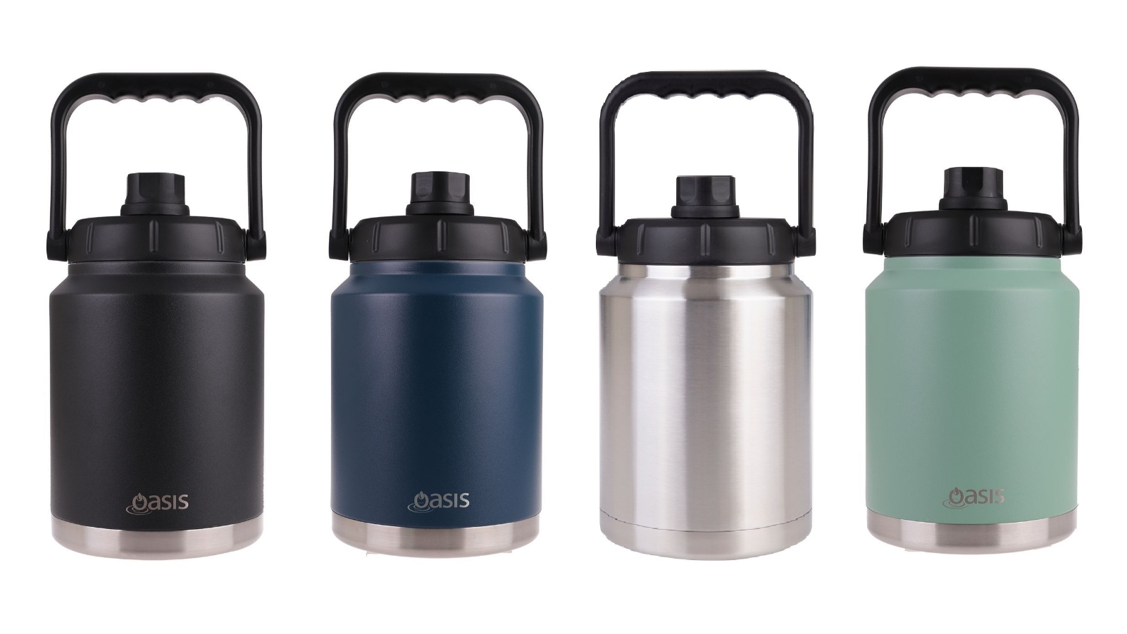 Oasis Stainless Steel Double Wall Insulated Jug with Carry Handle 2 ...