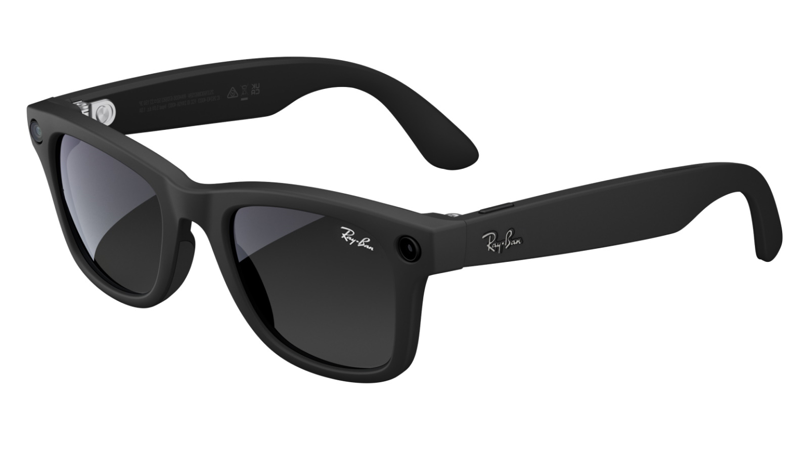 Ray-Ban Meta Wayfarer AI Glasses - Matte Black Large Frame with ...